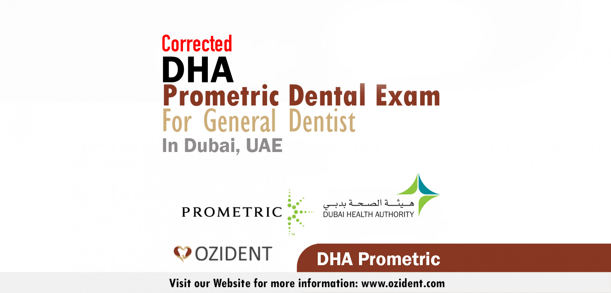 Corrected: DHA Prometric Dental Exam Questions for March 2020 - OziDent